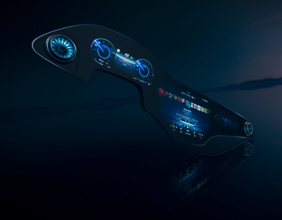 Mercedes Benz goes big with a 56" OLED in your car!