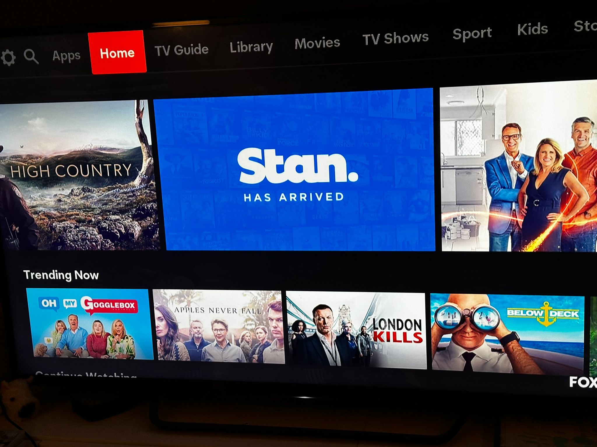 Stan now available on Foxtel IQ boxes
