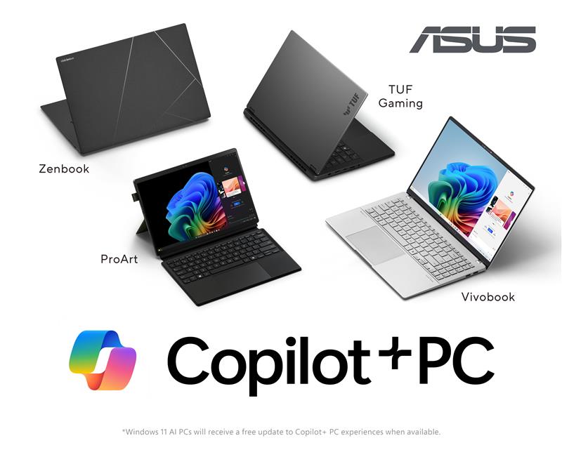 ASUS unveils new CoPilot Plus PC models across TUF, ProArt and Vivobook range