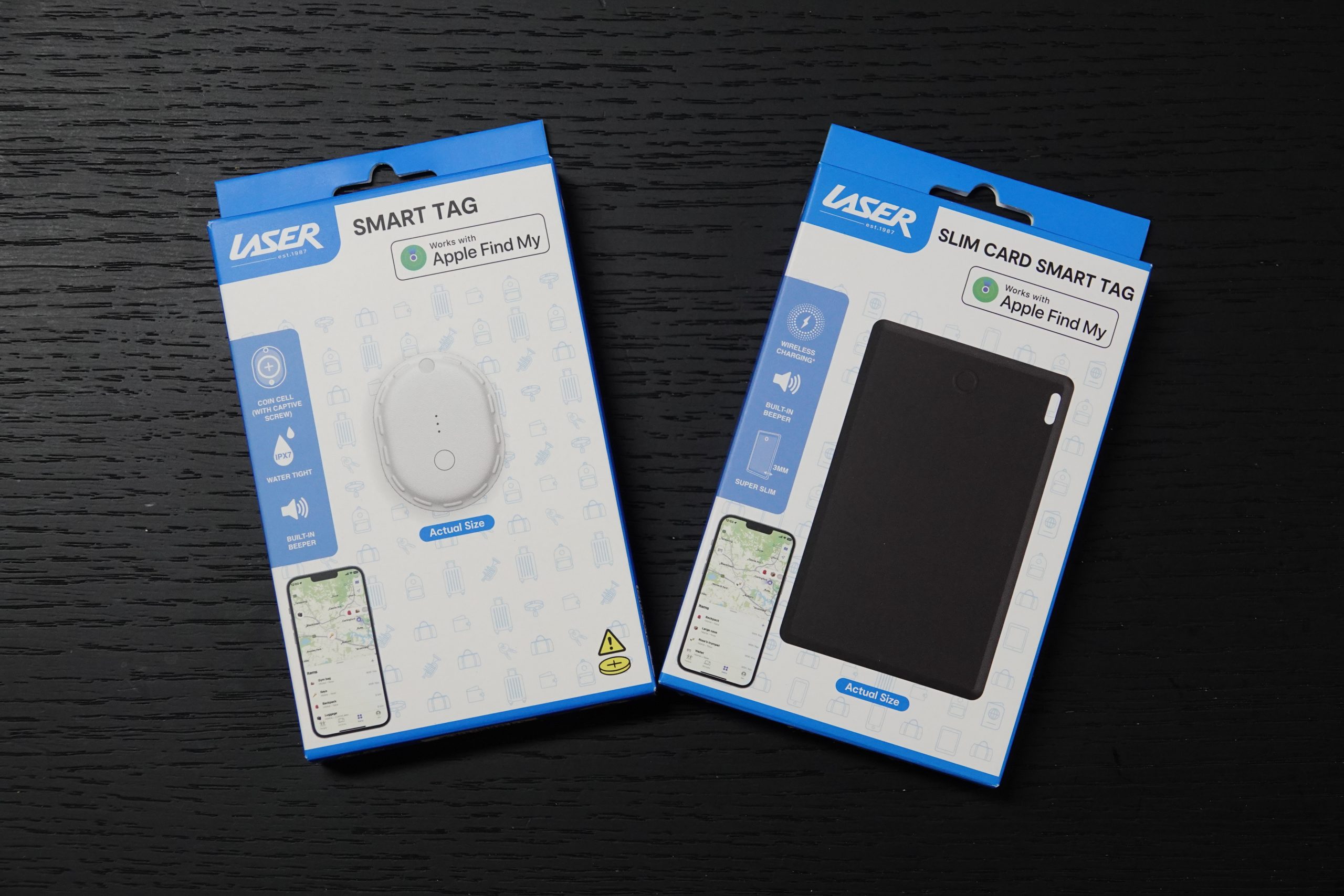 AirTag alternative - Laser Smart Tags work with Apple FindMy Network